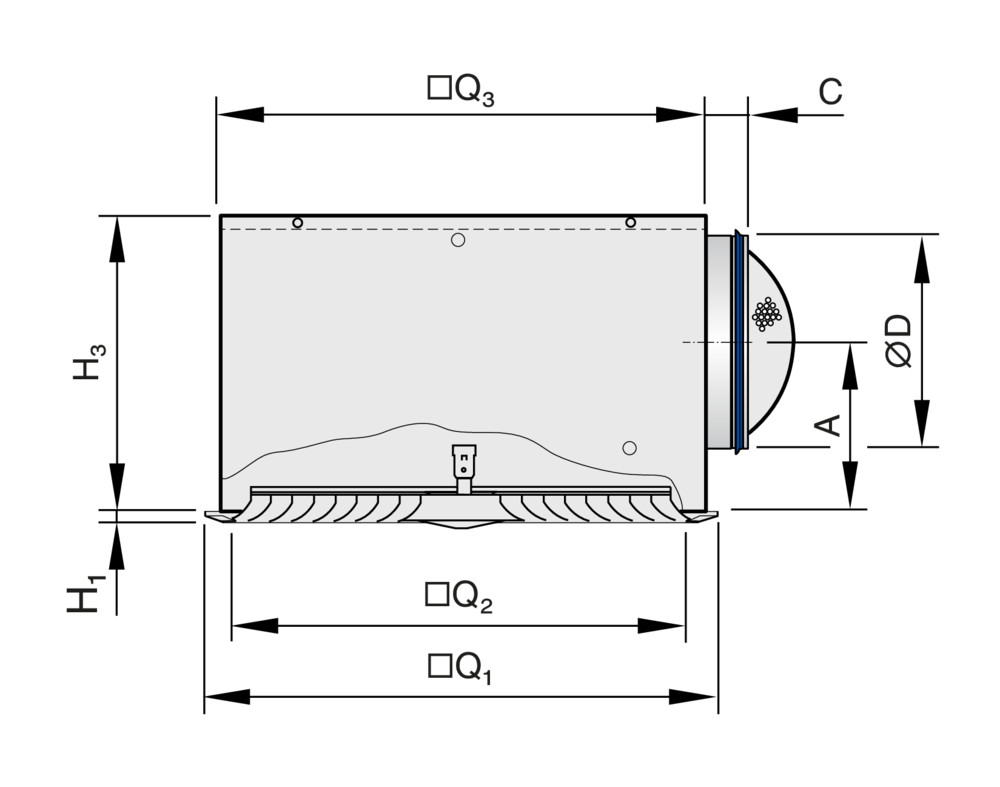 Trox Deckenluftdurchlass DLQ-A/300 - Felderer GmbH